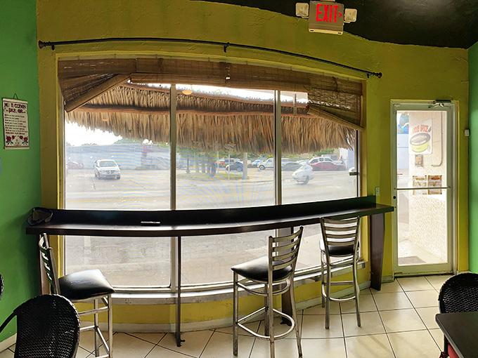 Window seating with a view of the parking lot beats a fancy restaurant with mediocre food, guaranteed.