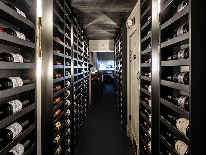 Not just a wine collection&mdash;it's a hallway of possibilities where every bottle tells a different story waiting to be uncorked.
