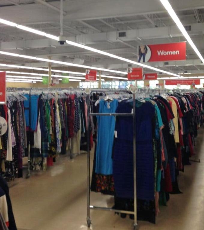 The women's section &ndash; a fashion democracy where designer labels and budget brands share rack space without a hint of snobbery.