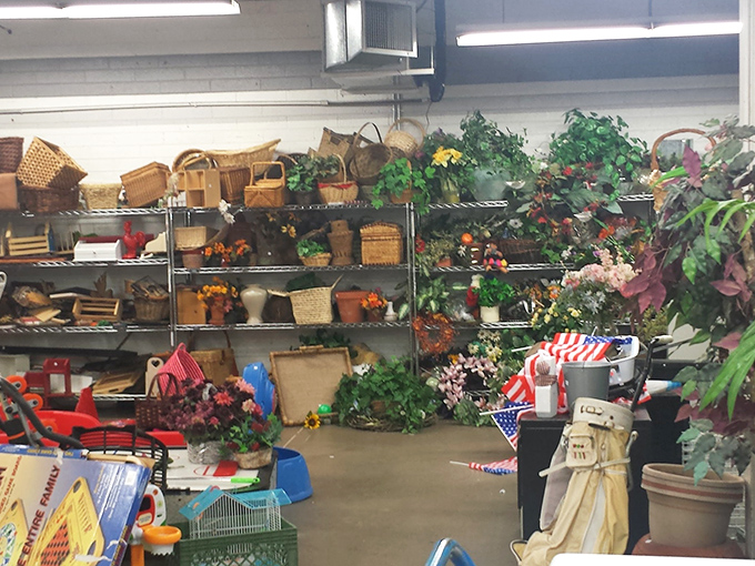 Woven baskets and faux plants bring that bohemian-chic vibe without the trendy boutique markup that hurts feelings.