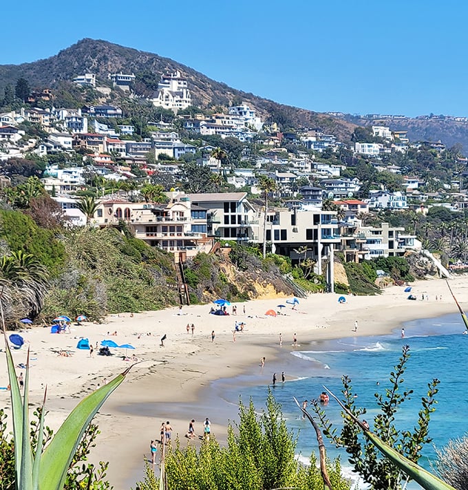 Laguna Beach's hillside homes cascade down to pristine sand like a California dream come true.