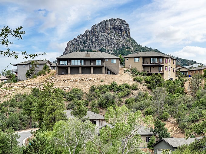 Prescott&rsquo;s hillside homes sit beneath the watchful gaze of Thumb Butte&mdash;a natural monument to the spirit of the frontier.