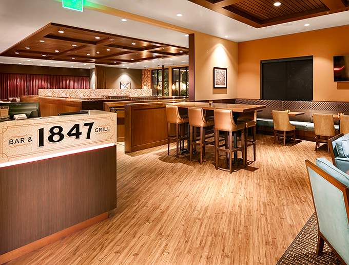 Bar 1847 combines upscale ambiance with hometown hospitality &ndash; where everybody might not know your name yet, but they soon will.