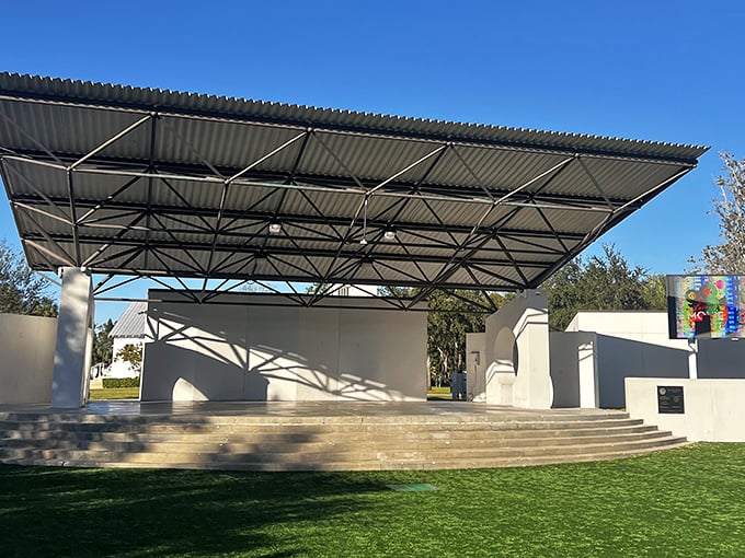 The community bandshell where local talents shine brighter than stars. Free concerts under Florida skies make retirement feel like a permanent vacation.