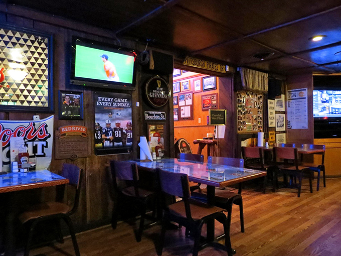 Sports on the screens, comfort in the booths, and conversations flowing as freely as the beer. This is America's living room.