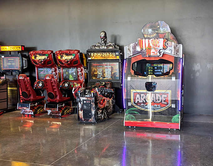 When shopping fatigue hits, these arcade games offer nostalgic entertainment &ndash; because nothing says "retail therapy break" like racing virtual cars or battling digital zombies.