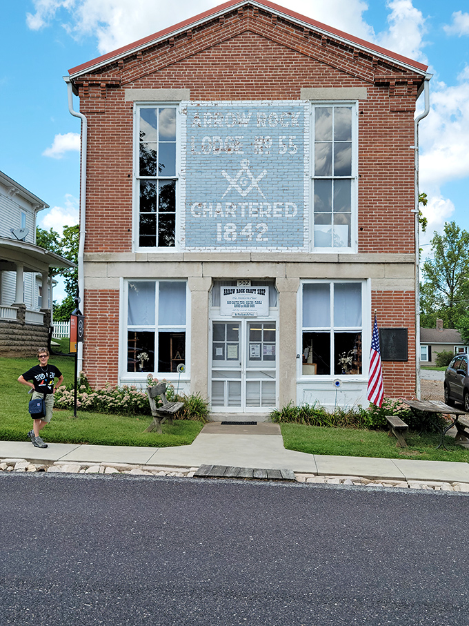 This historic Masonic Lodge wears its age proudly, like a distinguished gentleman who's seen it all but keeps his secrets.