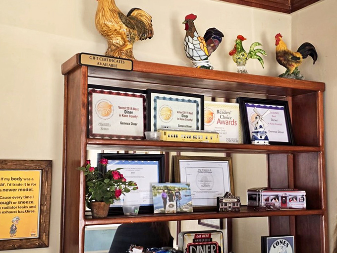 Those roosters aren't just decoration&mdash;they're guardians of the awards that confirm what locals already know: this place is special.