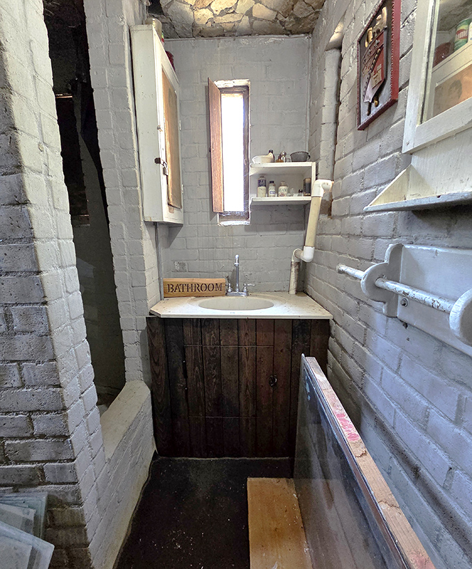 Even castle bathrooms maintain the medieval aesthetic, though thankfully with modern plumbing that knights of old would have considered magical.