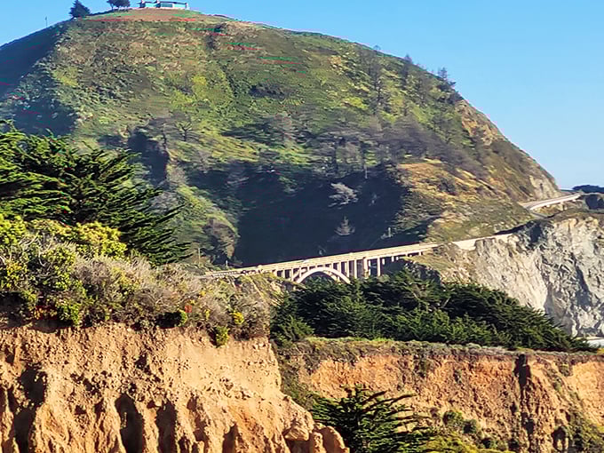 Bixby Creek Bridge from another angle&mdash;still showing off after all these years, like that photogenic friend who never takes a bad picture.