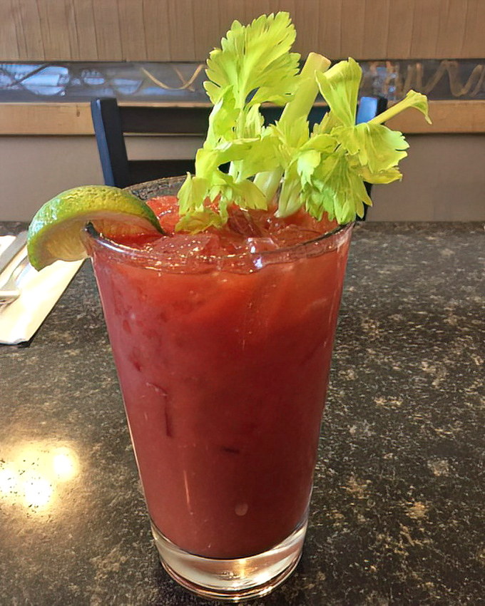 A Bloody Mary garnished with purpose, not just Instagram appeal&mdash;spicy, substantial, and ready to turn your morning around.