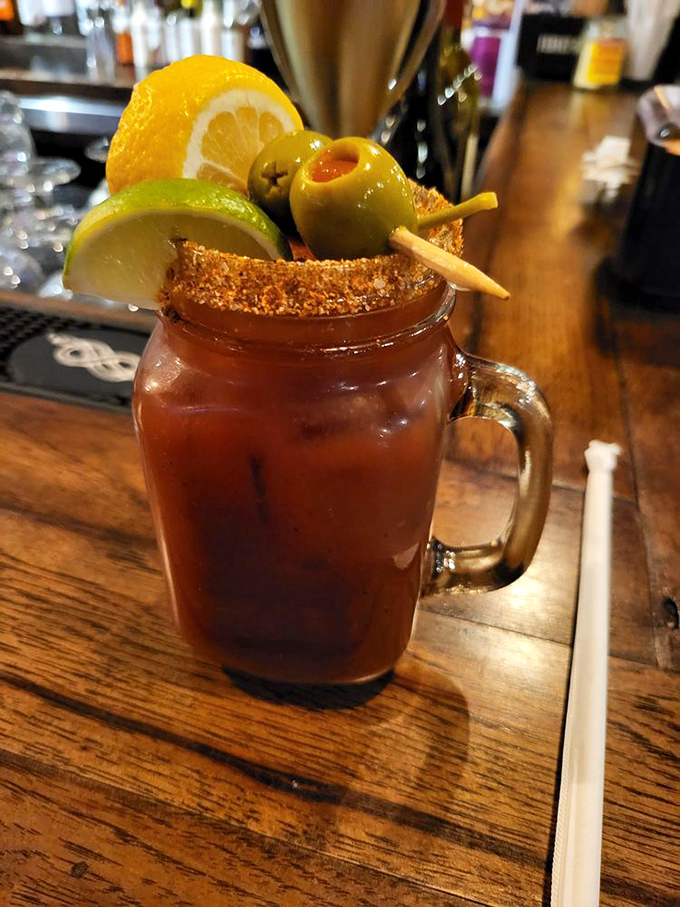 Their Bloody Mary arrives like a meal in itself&mdash;garnished so elaborately it's practically wearing jewelry, making Sunday brunch an event sport.