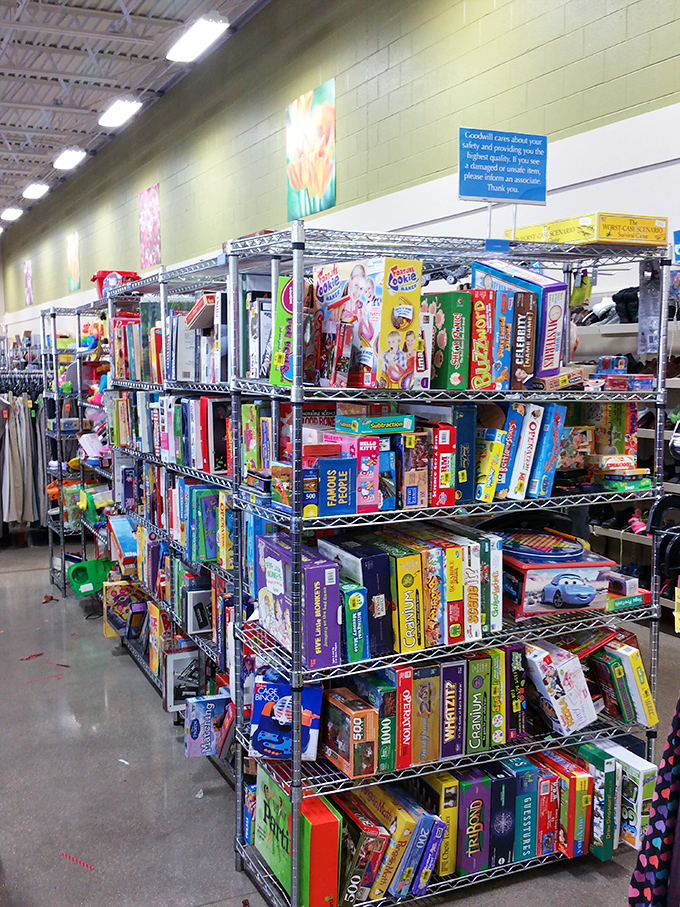 Board games and puzzles galore&mdash;entertainment central where family game nights get funded without emptying the college savings account.