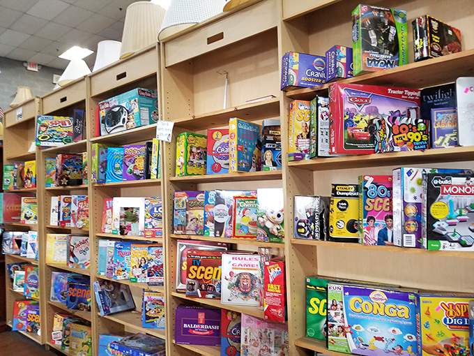 Board game paradise for family game nights that don't require Wi-Fi. Remember Monopoly arguments before smartphones existed to settle them?