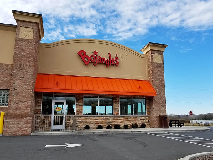 Yes, even small towns have fast food chains. Bojangles' stands ready for those moments when authentic local cuisine feels like too much effort.