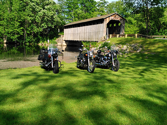Motorcyclists have discovered what horse-and-buggy travelers knew long ago &ndash; this scenic route delivers joy at any speed.