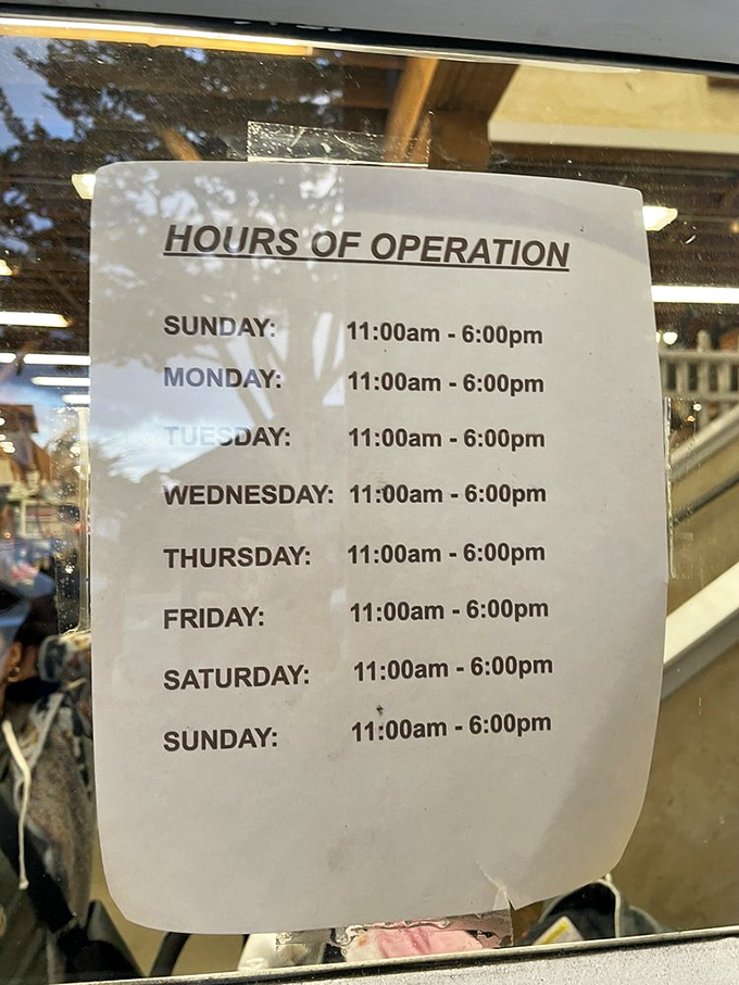 Open seven days a week, because nostalgia doesn't take days off. Neither does your wallet when you discover "just one more thing."