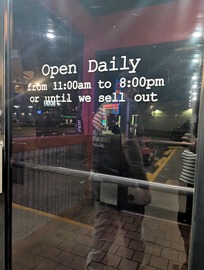 "Open until we sell out" &ndash; five words that create more urgency than any limited-time offer ever could.