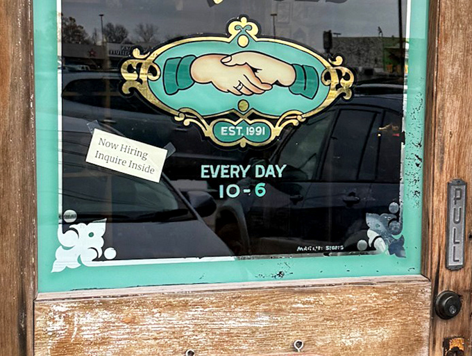 Established 1991 and still keeping Austin weird. Those clasped hands in the logo seem to say, "We're holding onto history so you can too."