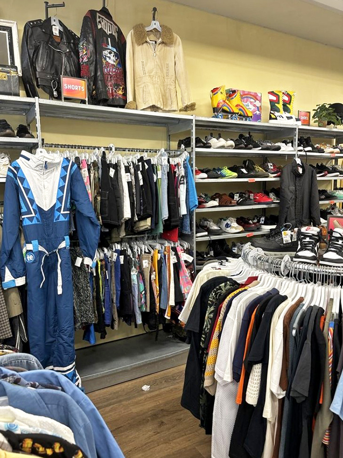 Meticulously organized shelves transform what could be chaos into a department store experience&mdash;minus the department store prices.