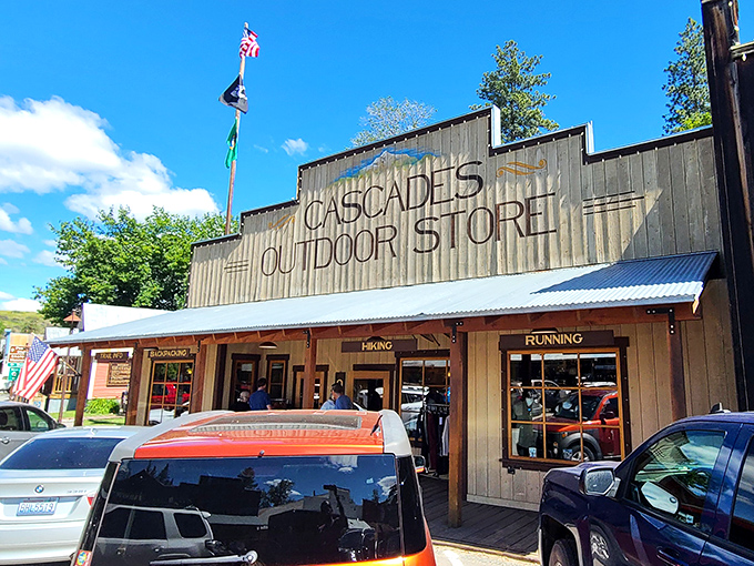 The Cascades Outdoor Store stands ready to outfit adventures of all sizes&mdash;from "I'm climbing that mountain" to "I just want a hat that makes me look outdoorsy."