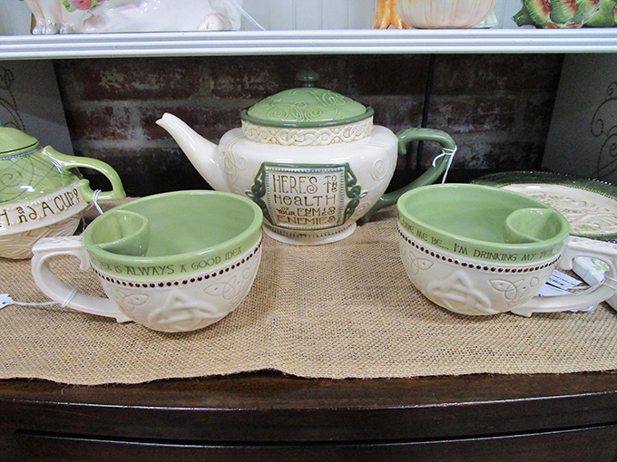 These aren't just teacups; they're invitation tickets to the civilized ritual of afternoon tea, complete with built-in wisdom.