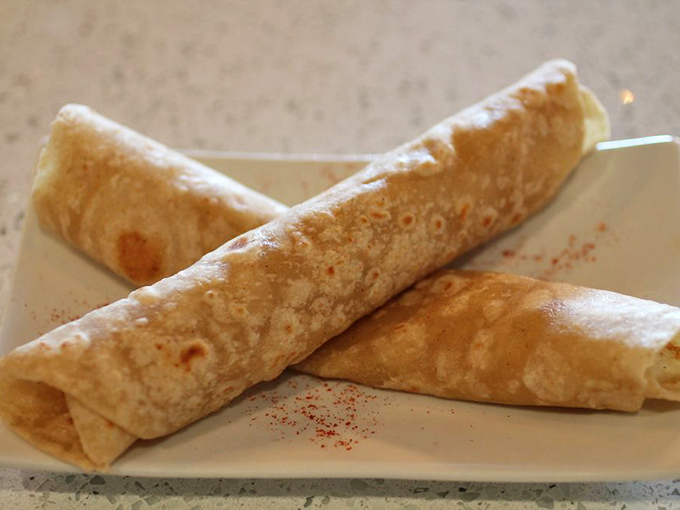 Chapati rolled up with surprises inside, like a delicious present you give yourself.