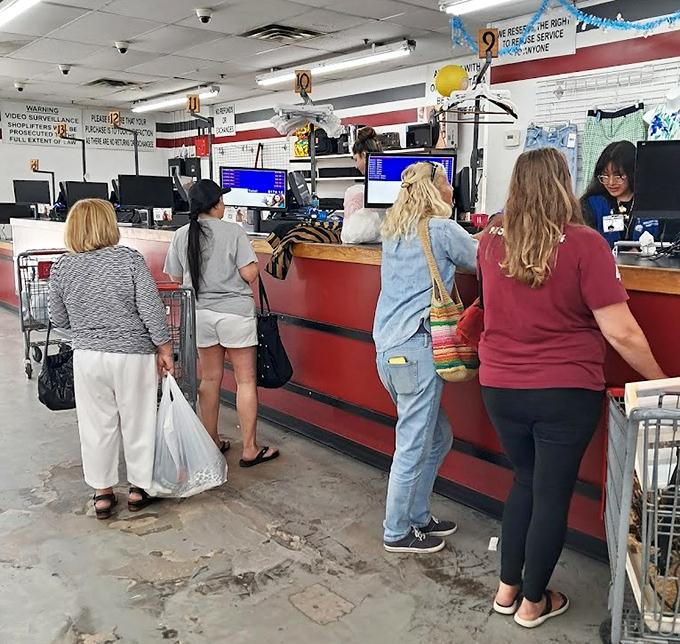 The final frontier&mdash;where treasure hunters line up with carts full of discoveries, each feeling like they've outsmarted retail at its own game.