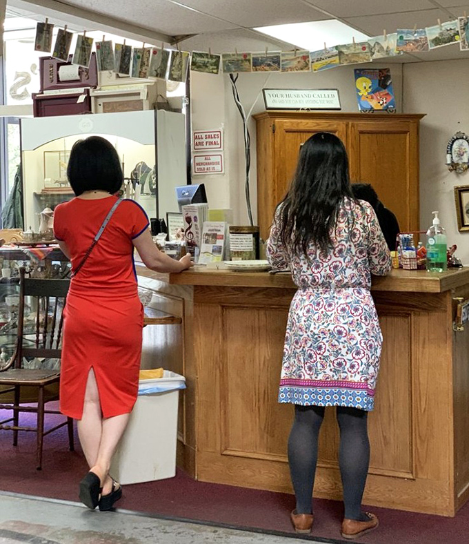 The checkout counter &ndash; where treasure hunters complete their quests and staff members have heard every "my grandmother had one just like this" story.