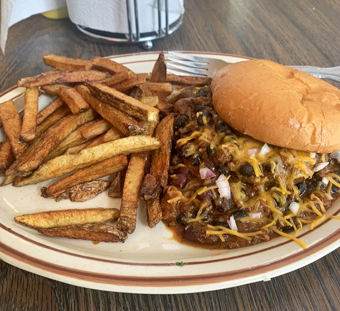 The chili cheeseburger doesn't just satisfy hunger&mdash;it obliterates it. A beautiful mess that requires both napkins and a strategy.