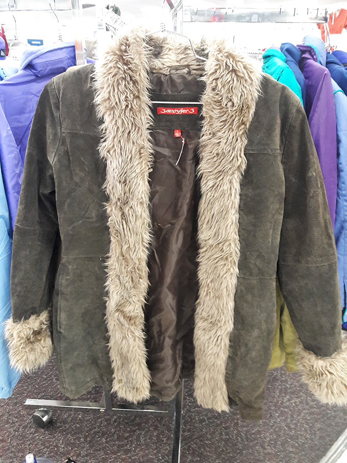 Winter-ready jacket with enough fur trim to make you feel like Jon Snow heading north of the Wall&mdash;desert winters included.