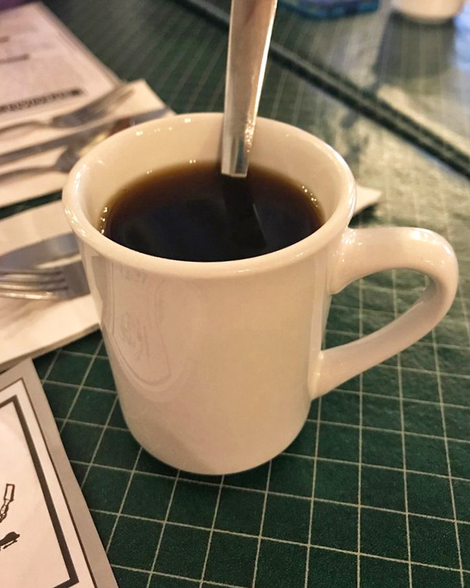The humble coffee mug&mdash;unassuming vessel of morning salvation. In diners like this, refills aren't just offered, they're practically mandatory.