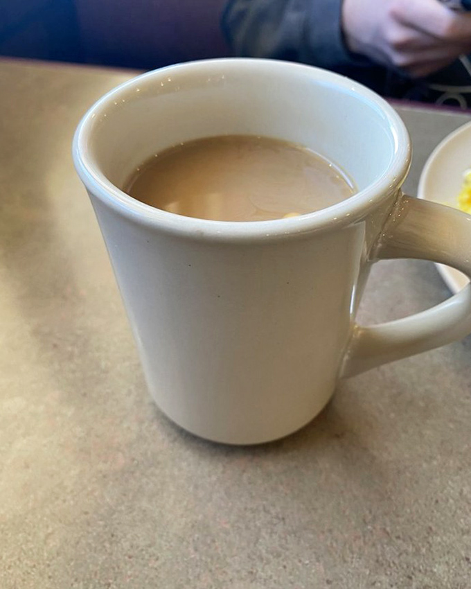 Coffee in a classic white mug&mdash;the lifeblood of diners everywhere. This unassuming cup has probably witnessed more of Nebraska's stories than any historian.