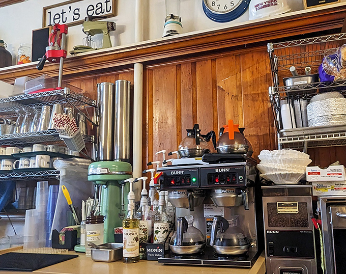 Coffee station command center. The heart of any great diner and the reason Portland mornings start on the right foot.