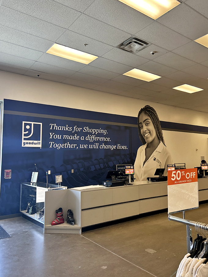 "Thanks for Shopping. You made a difference." Not just a slogan but the truth—every purchase helps fund job training programs throughout the community.