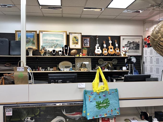 The checkout counter doubles as a mini museum of island treasures. That's not just a register&mdash;it's the gateway to your new favorite possessions.