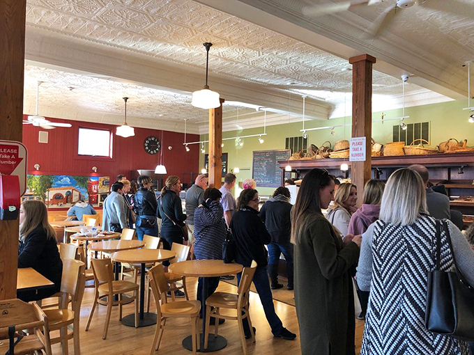 The line of customers isn't just waiting&mdash;it's a community forming around shared anticipation, the universal language of "whatever they're having must be worth it."