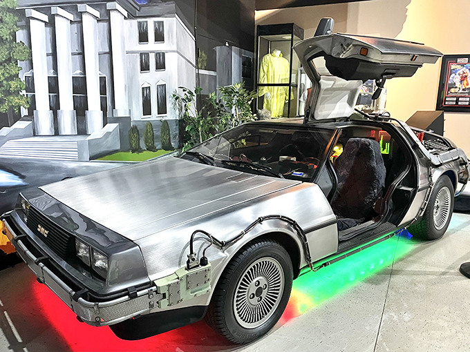 Great Scott! The DeLorean DMC-12 from "Back to the Future" glows with possibility. Just don't expect it to hit 88 mph inside the museum.