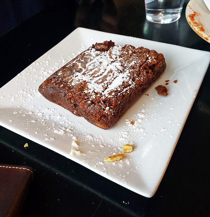 This chocolate dessert isn't playing around &ndash; dense, rich, and dusted with powdered sugar like a sweet memory of winters in the old country.