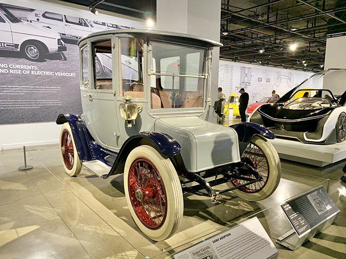 The Detroit Electric car proves eco-friendly transportation isn't new&mdash;it's vintage! This elegant time capsule reminds us innovation often comes full circle.