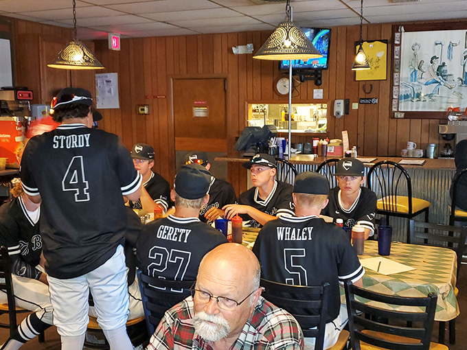 Where locals gather to solve the world's problems over ribs and sweet tea.