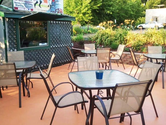 The outdoor patio offers a breath of fresh air without sacrificing any of the comfort that makes Frankie's feel like an extension of your living room.