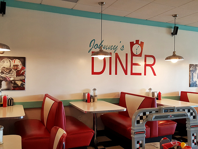 Red vinyl booths aren't just seating &ndash; they're time machines to when conversations happened face-to-face and phones were just for calling.