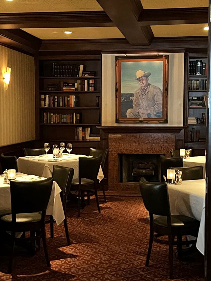 The library dining room feels like you're eating in someone's very elegant study &ndash; if that someone happened to have impeccable taste and a serious meat habit.
