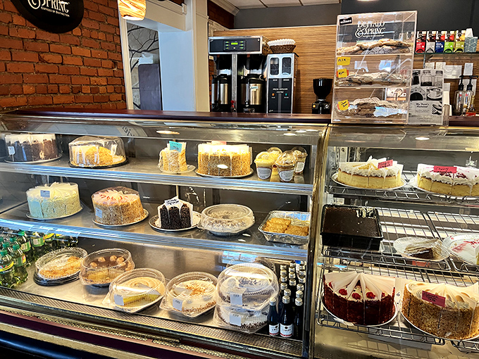 The display case &ndash; a glass-enclosed museum of temptation where calories don't count if you're just looking (or so we tell ourselves).