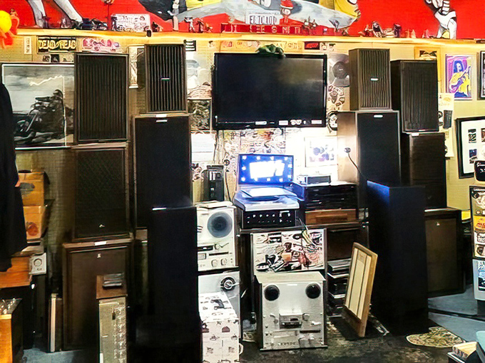 Audio equipment that would make any vinyl enthusiast or vintage tech collector weak in the knees &ndash; speakers tall enough to require their own zip code.