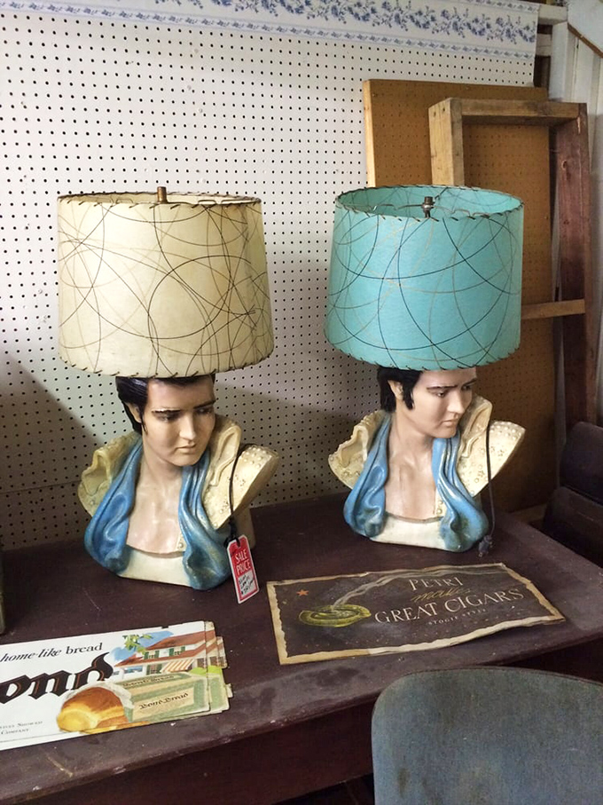 Elvis lamp heads prove that good taste is subjective and weird is wonderful.