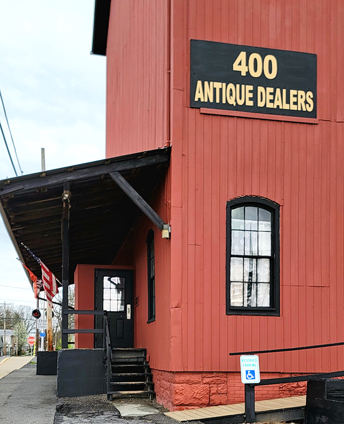 The entrance beckons with a bold promise: 400 antique dealers await inside. That's not a store&mdash;that's a small village dedicated to the past.