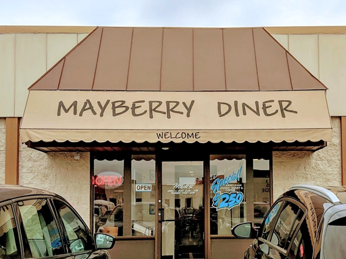 The entrance stands ready to welcome you into a world where good food matters more than pretension.