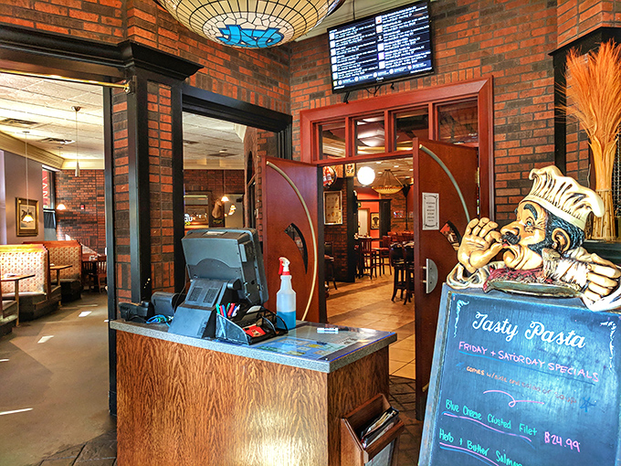 The host stand &ndash; that first checkpoint on your journey to satisfaction, where the aroma of good things cooking pulls you deeper inside.